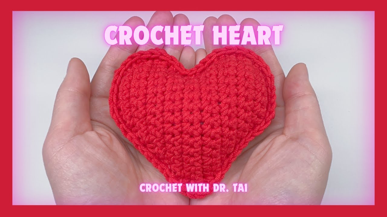 【EP68】 TRY IT!!! How to Crochet a Red Heart | Gift for Valentine Day ...