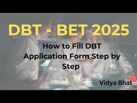 How to Fill DBT Application Form Step by Step | Complete Guide | Easy ...