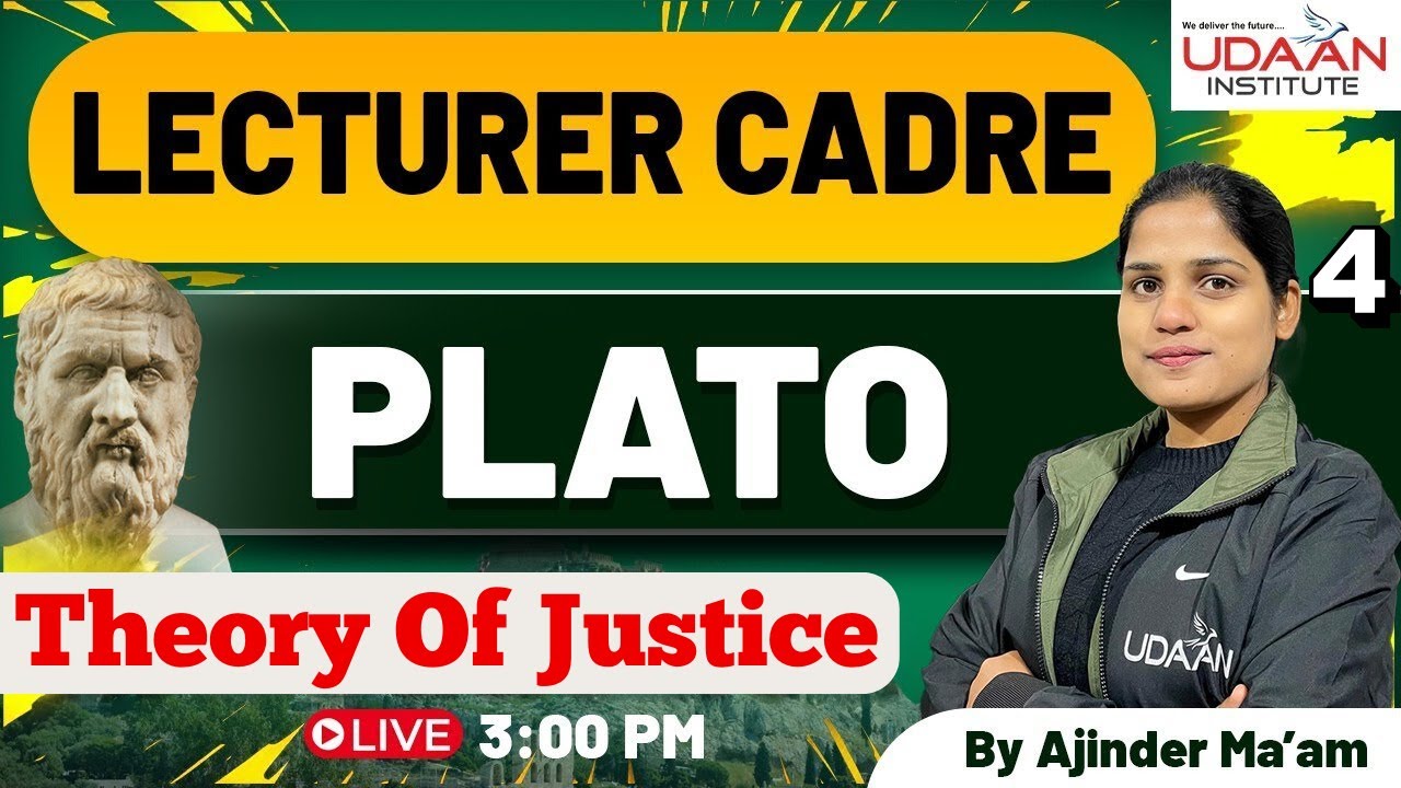 PLATO (Theory Of Justice) #4 | Punjab Lecturer Cadre Exam 2024 | By ...