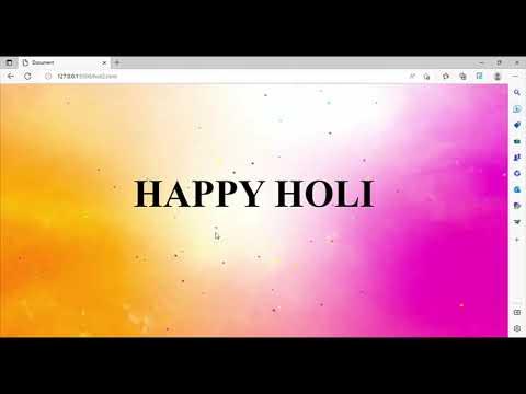 How to add video background in html css/// happy holi - YouTube