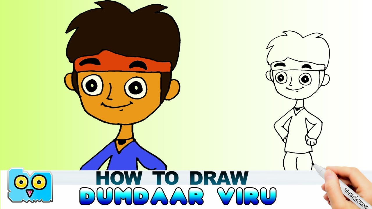 How to Draw Viru from Prince Jai Aur Dumdaar Viru - YouTube