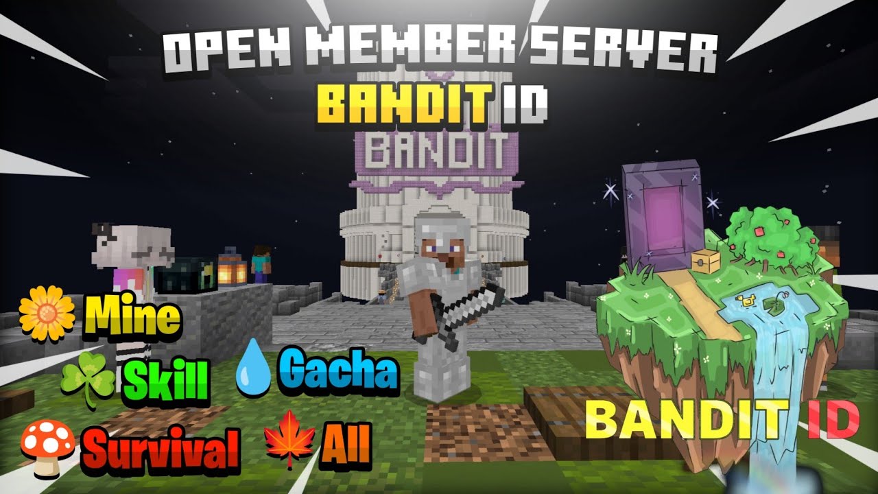 TOP 1 SERVER! Open Member Server Terbaru 1.20+! Bandit Id | Riview ...