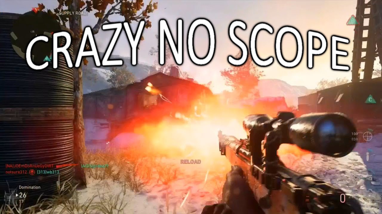 CRAZY NO SCOPE! - COD WW2 Highlights! - YouTube