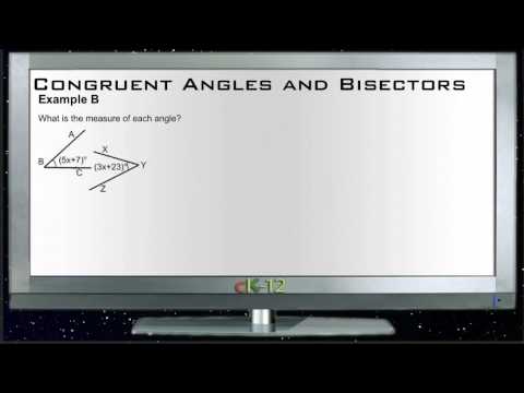 Congruent Angles and Angle Bisectors Examples - Basic ( Video ...