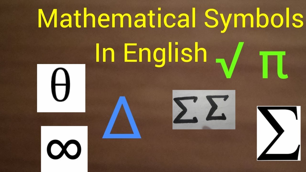 Useful Mathematical Symbols In English With Pictures || Maths Symbols ...