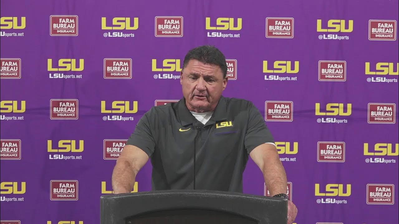 Ed Orgeron Post-Practice Press Conference - Nov. 4 - YouTube