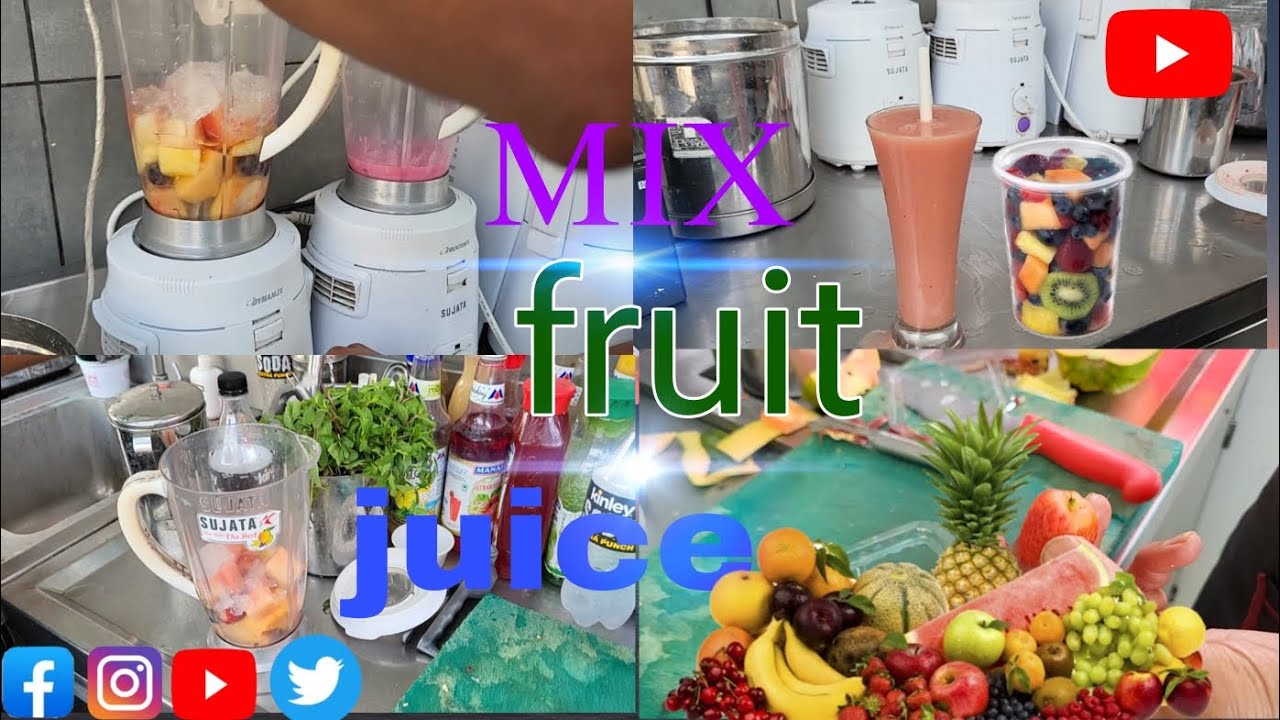 summer special mix fruit juice/recipe //how to make a refreshing mix ...