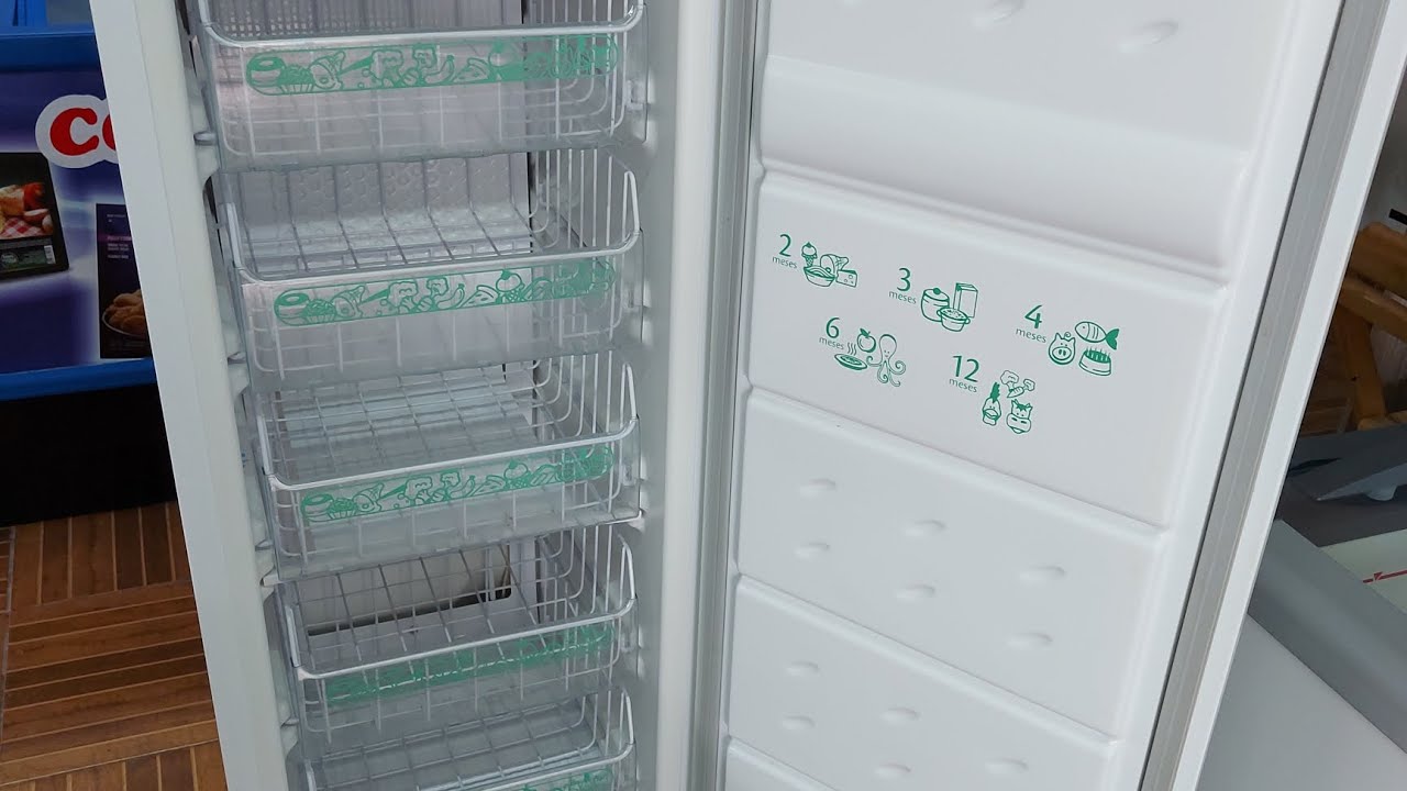 freezer vertical modelo slim cônsul - YouTube