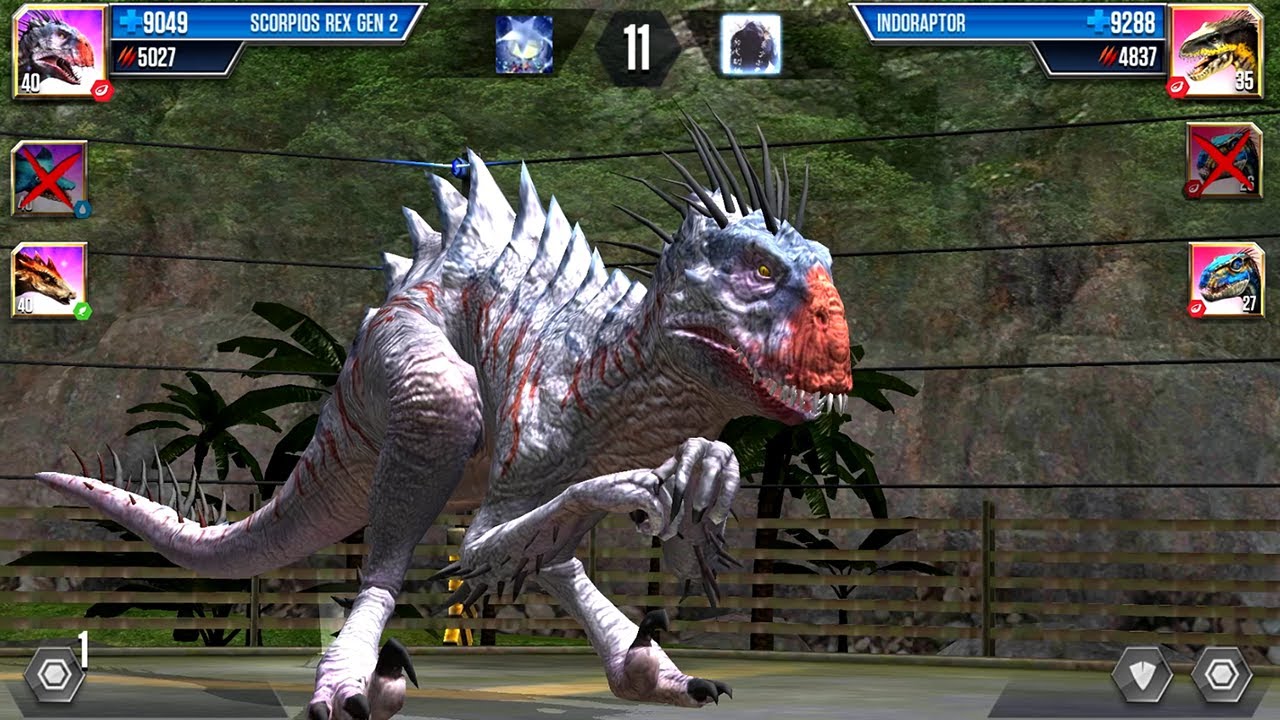 SCORPIOS REX GEN 2 MAXED - Jurassic World The Game Gameplay - (iOS ...