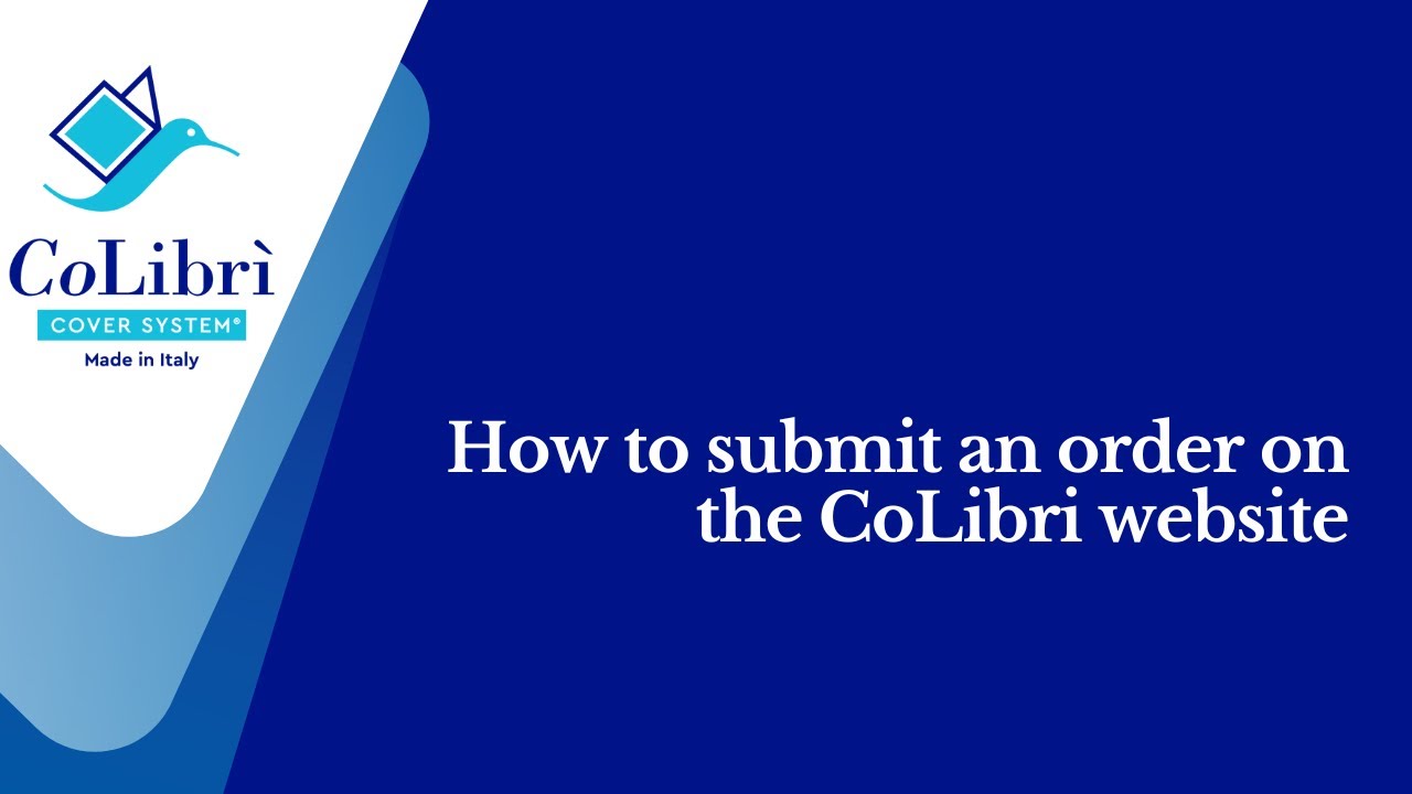 How to submit an order on the CoLibri Website - YouTube