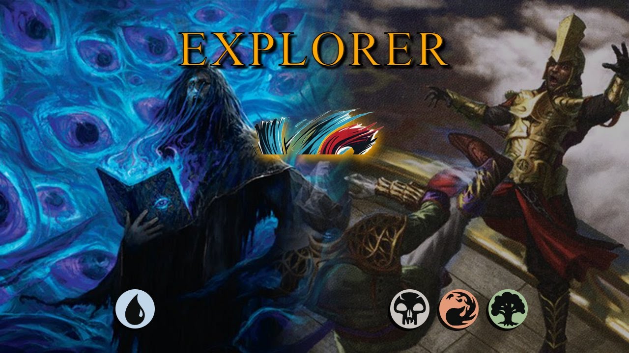 MTG Explorer - Mono Blue Control by HamHocksMTG VS Jund Midrange by damienf16MTG - YouTube