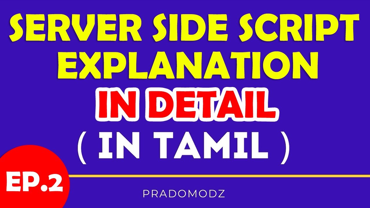 Ep.2 - Server Side Script Explanation - YouTube