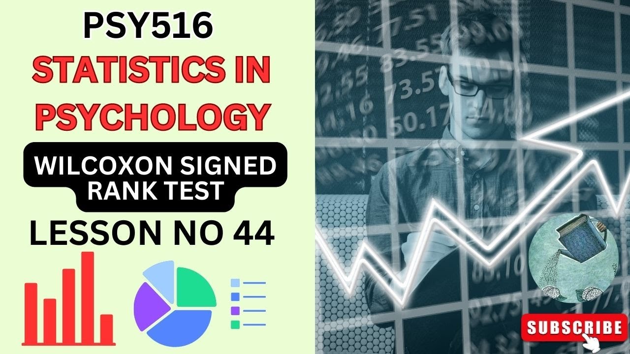 Statistics in Psychology | Wilcoxon signed-rank test | Psy516 | Lesson ...