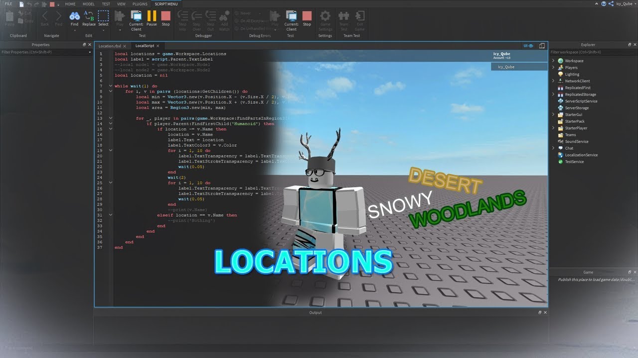 Scripting Location Name Pop Ups Roblox Youtube