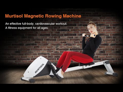 Murtisol Magnetic Rowing Machine Folding Rower - YouTube