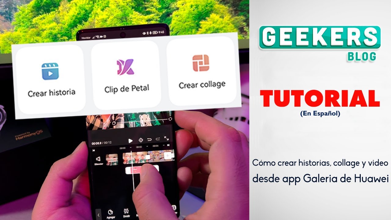 Cómo crear historias, collage y video desde la app galeria de Huawei 📱 ...