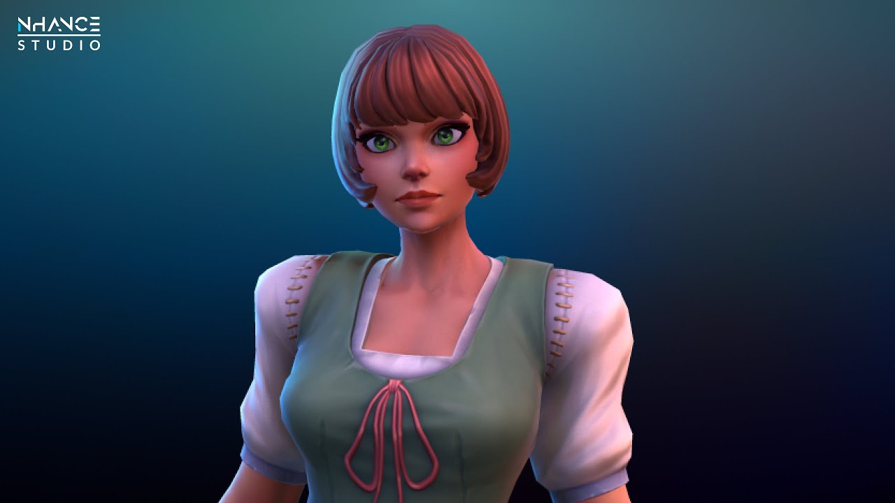 Stylized Human Female Villager: Features Overview - YouTube