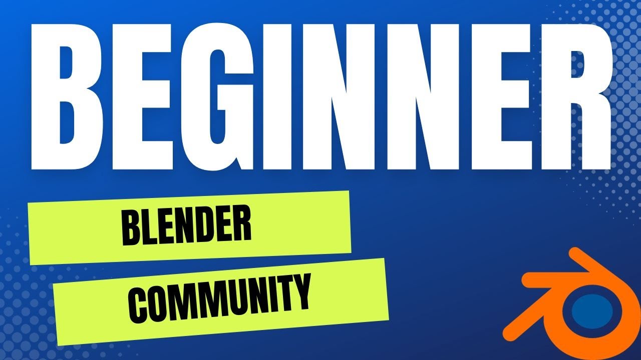 Giving back to the Blender community, especially beginners... - YouTube