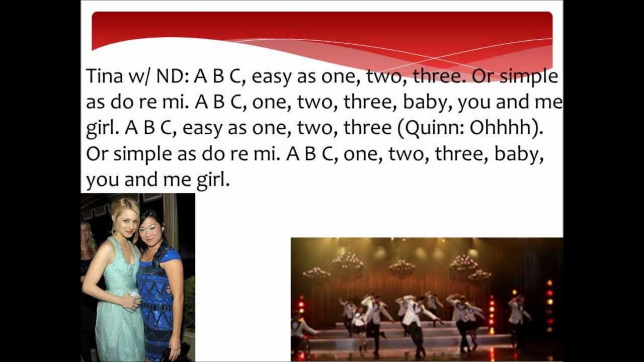 ABC Glee Lyrics - YouTube