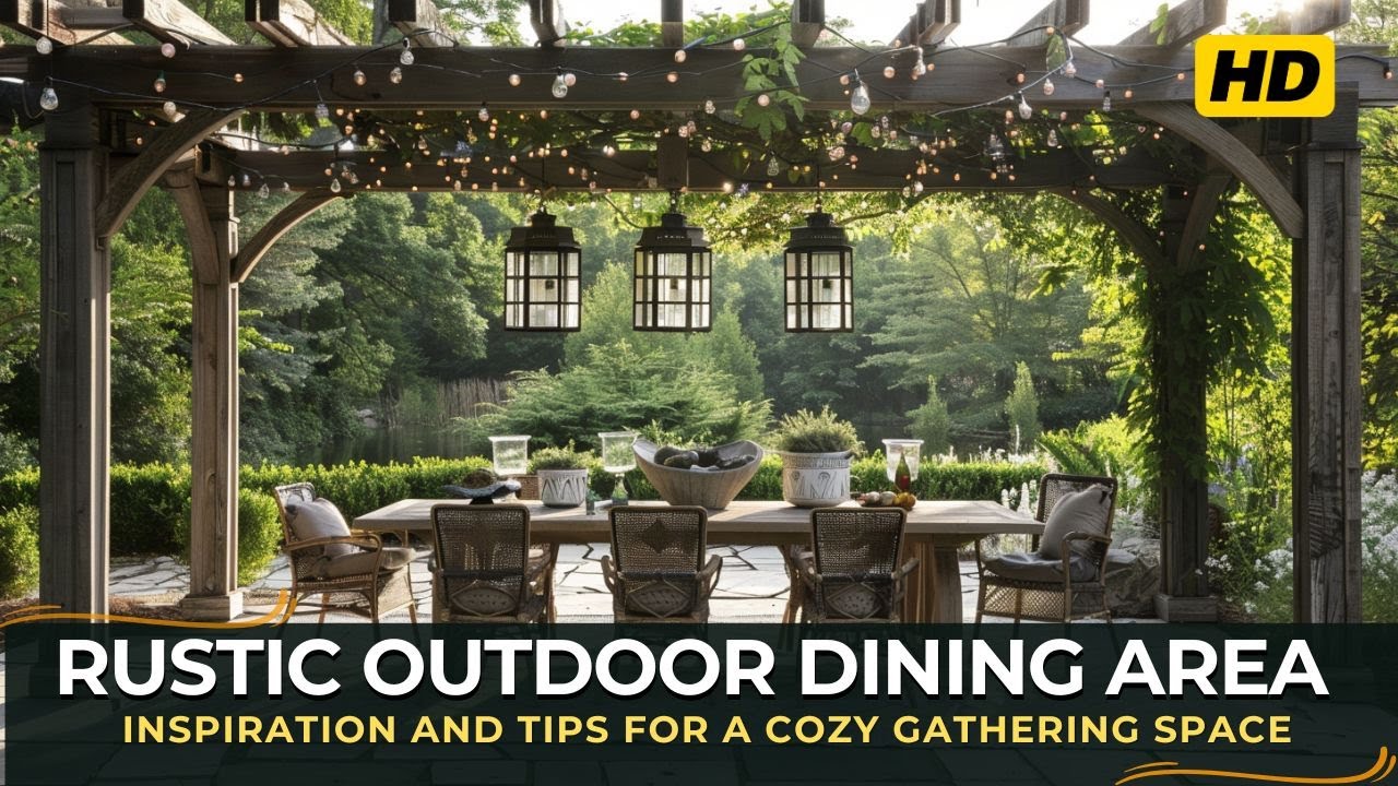 Rustic Outdoor Dining Area Inspiration and Tips for a Cozy Gathering ...