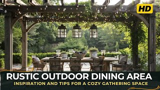 Rustic Outdoor Dining Area Inspiration and Tips for a Cozy Gathering Space