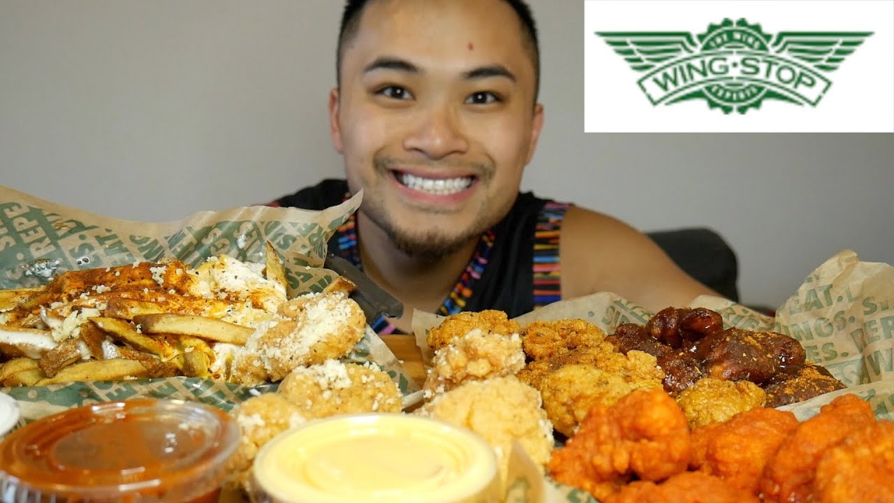 EATING WINGSTOP ASMR AND MUKBANG! - YouTube