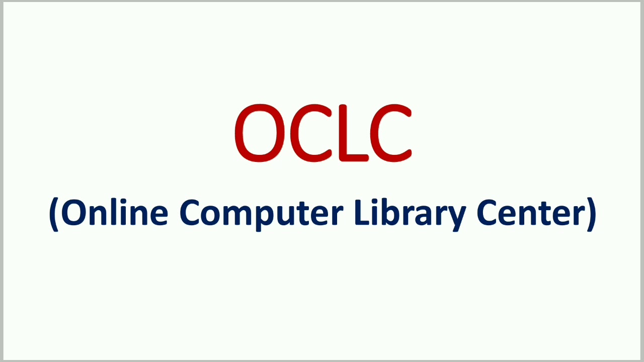 OCLC | Online Computer Library Center | Ohio Library Network | दुनिया ...