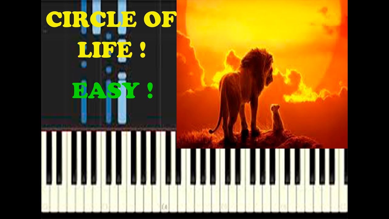 CIRCLE OF LIFE -Piano Tutorial Easy and Meditative! - YouTube