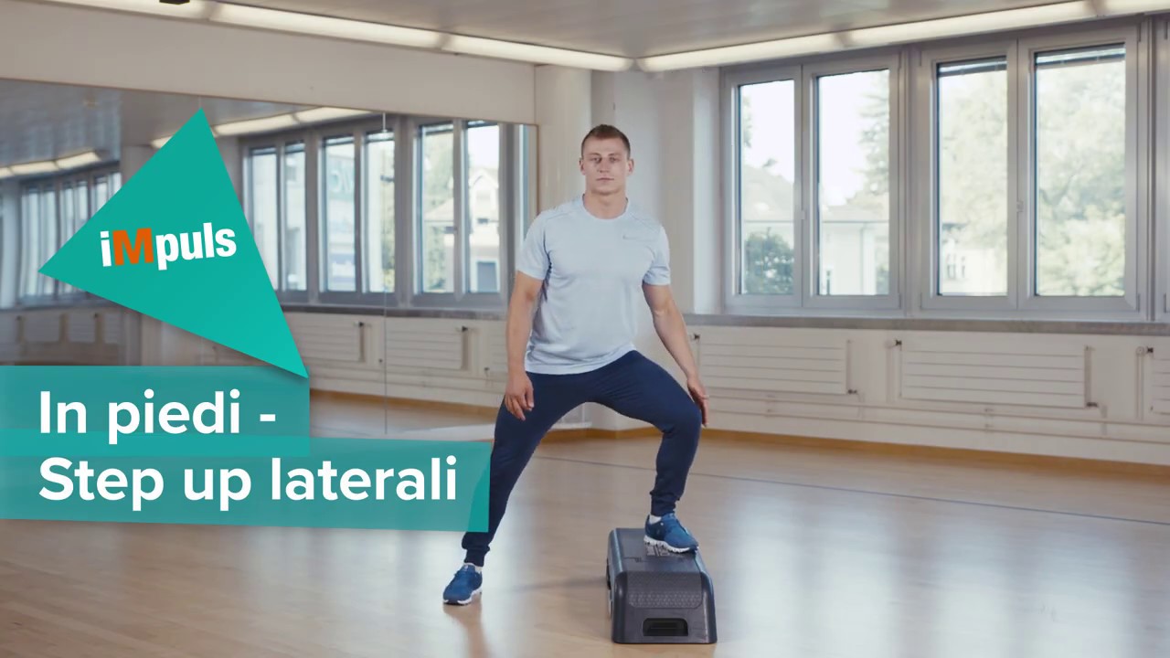 iMpuls: Step up laterali (in piedi a gambe allargate) - YouTube