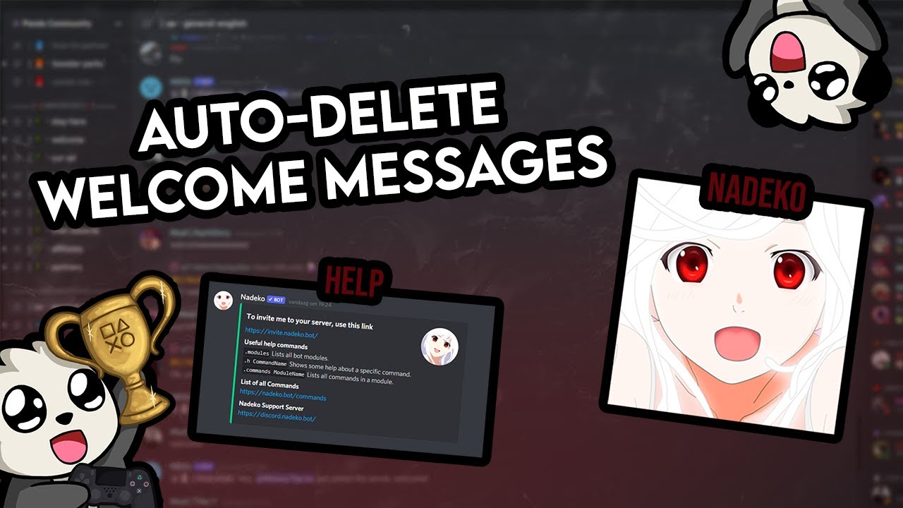 Discord Auto-Delete Welcome Message | Nadeko Bot - YouTube