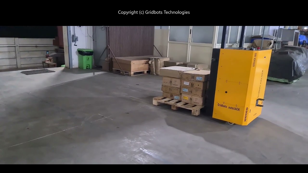 India's first autonomous forklift [ Self Driving Pallet Truck ] - YouTube