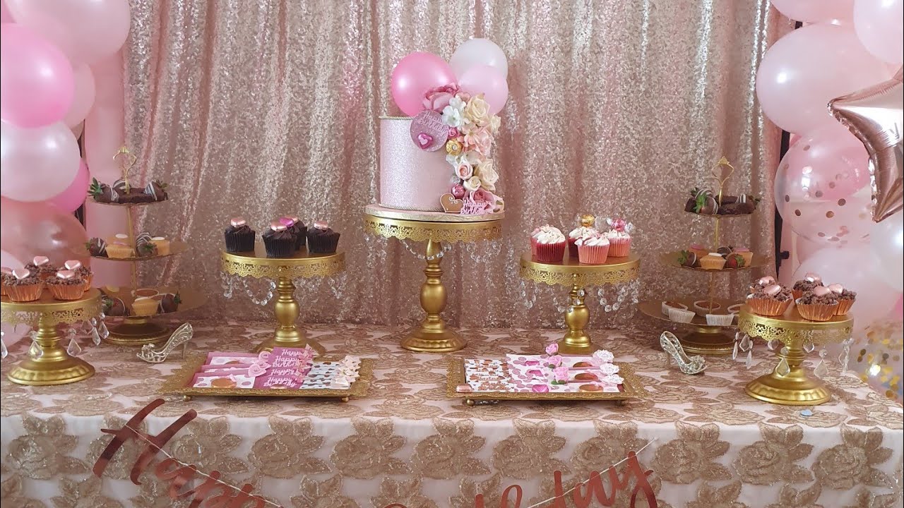 Pink and rose gold display - YouTube