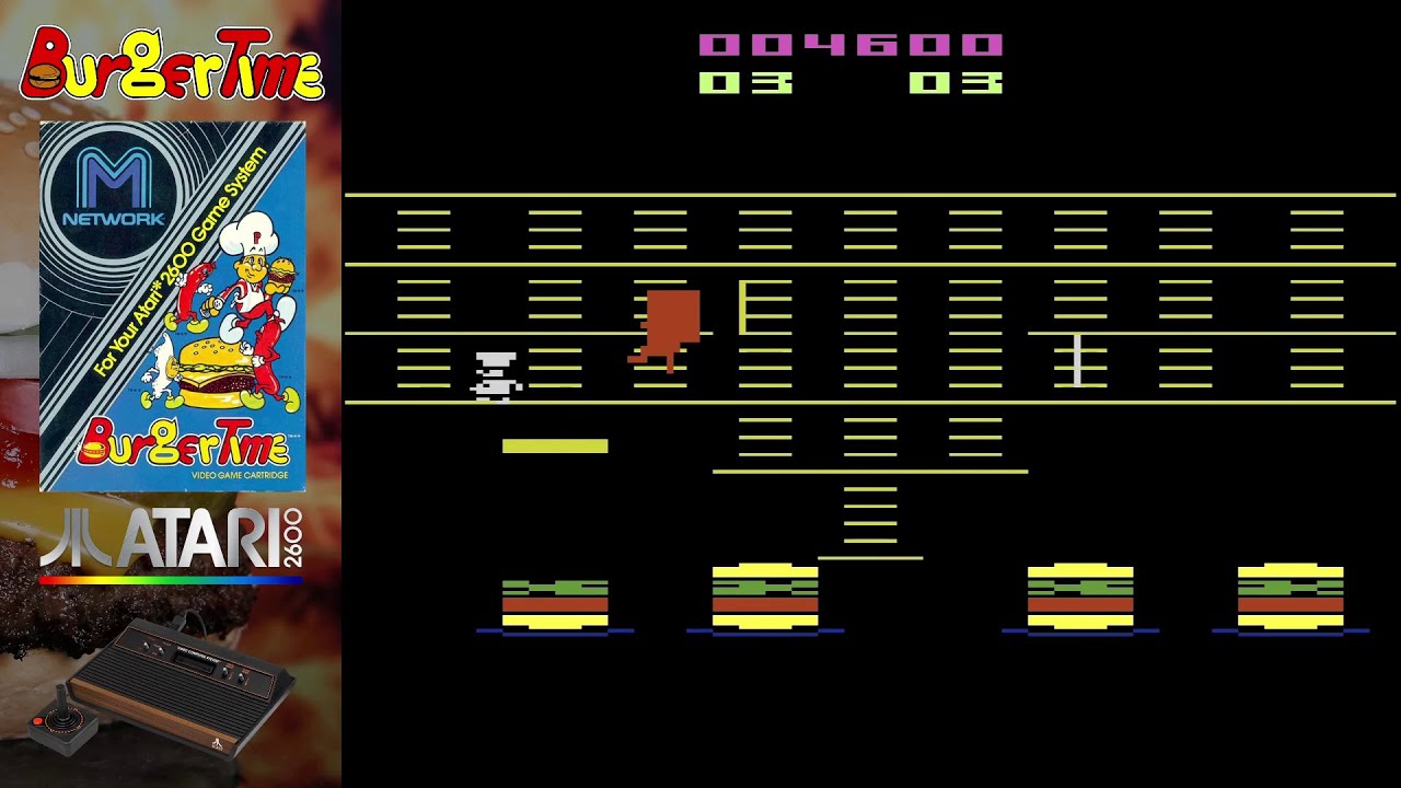 BurgerTime (Atari 2600) - YouTube