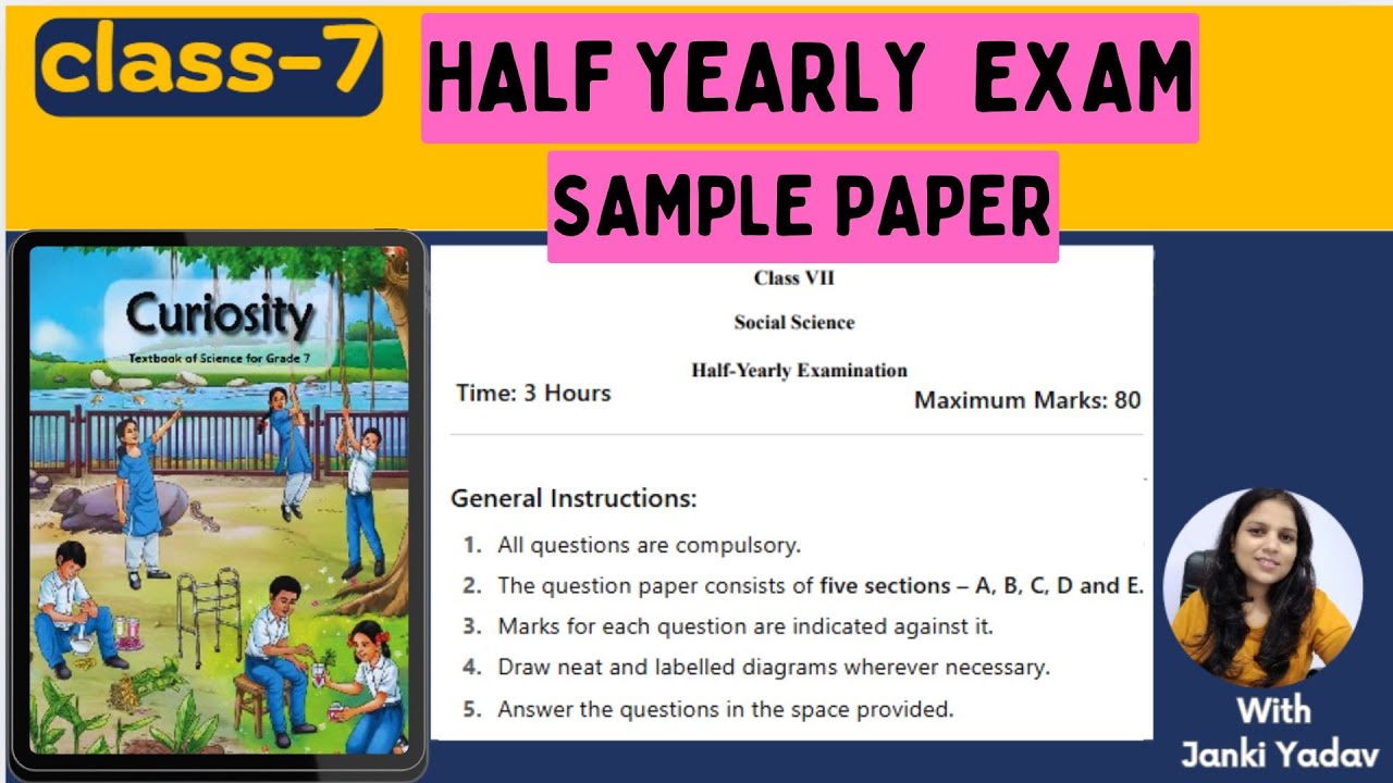 Class 7 Science Half Yearly Sample Paper | Curiosity NCERT 2025 ...