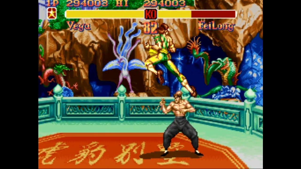 Vega vs Fei Long - Super Street Fighter II - YouTube