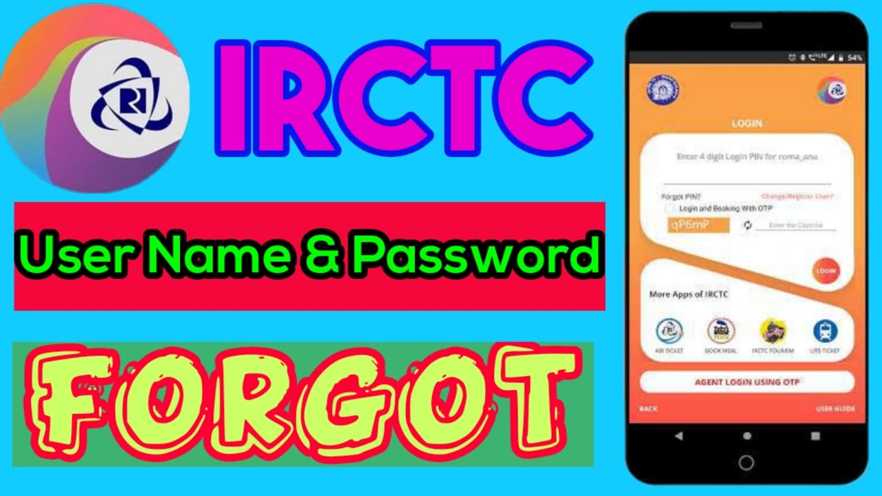 IRCTC user id password forgot|irctc id password forgot|unlok - YouTube