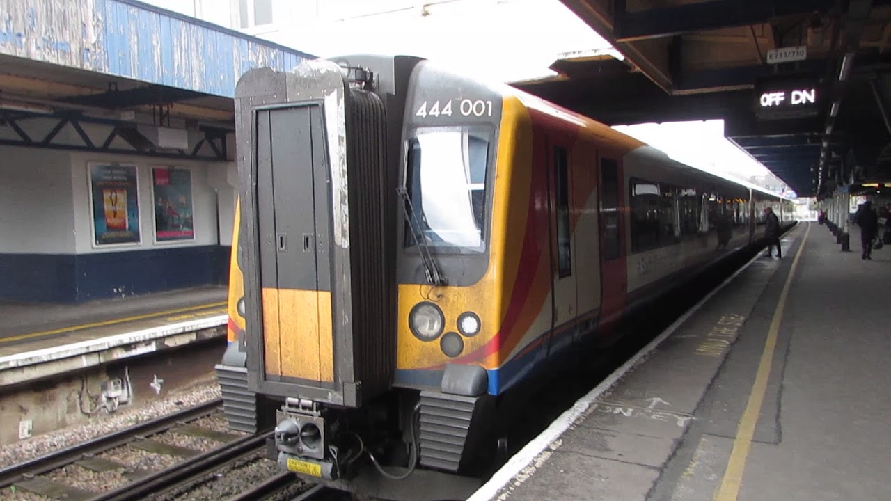 South Western Railway Class 444 001 Departures Southampton Central for ...