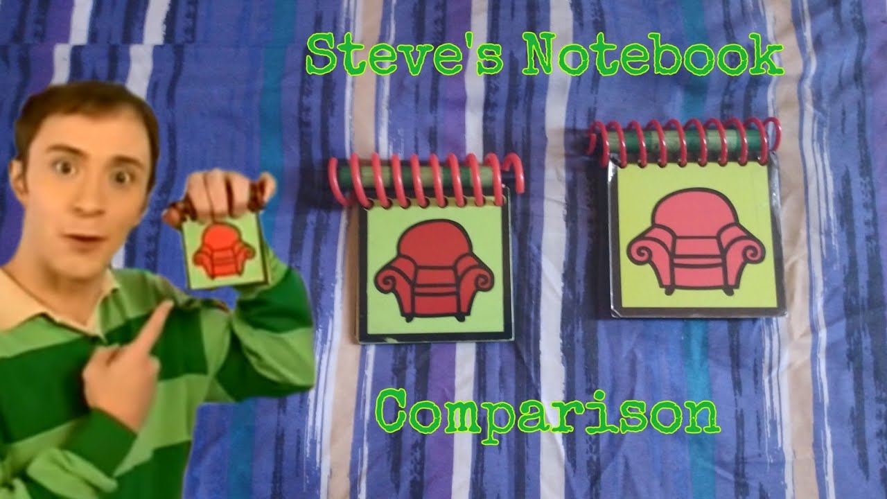 Blue's Clues Steve Notebook Comparison - YouTube
