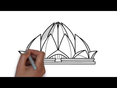 Learn Sketching - Lotus Temple - YouTube