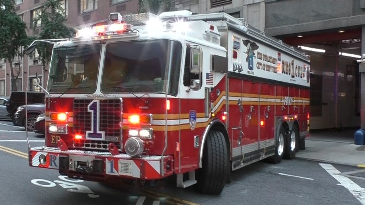 [AIRHORN + Q SIREN + EQ2B + PHASER] FDNY OUTSTANDING RESCUE 1 ...