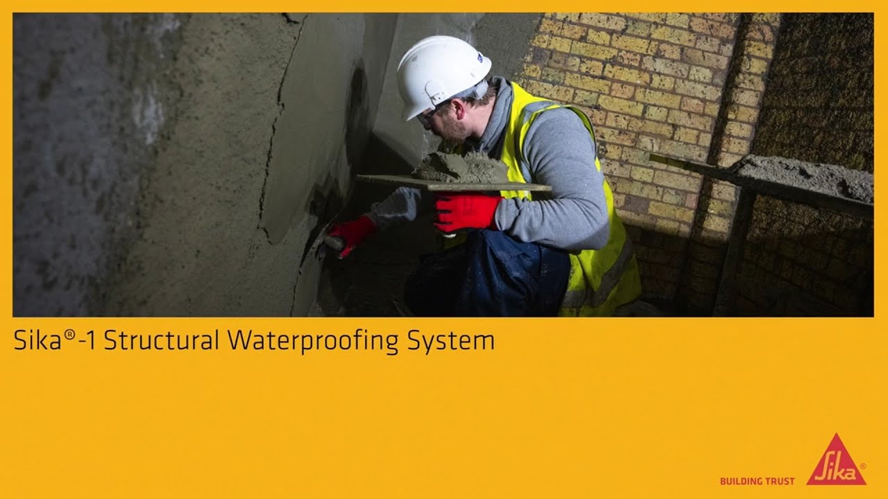Sika®-1 Structural Waterproofing System - YouTube