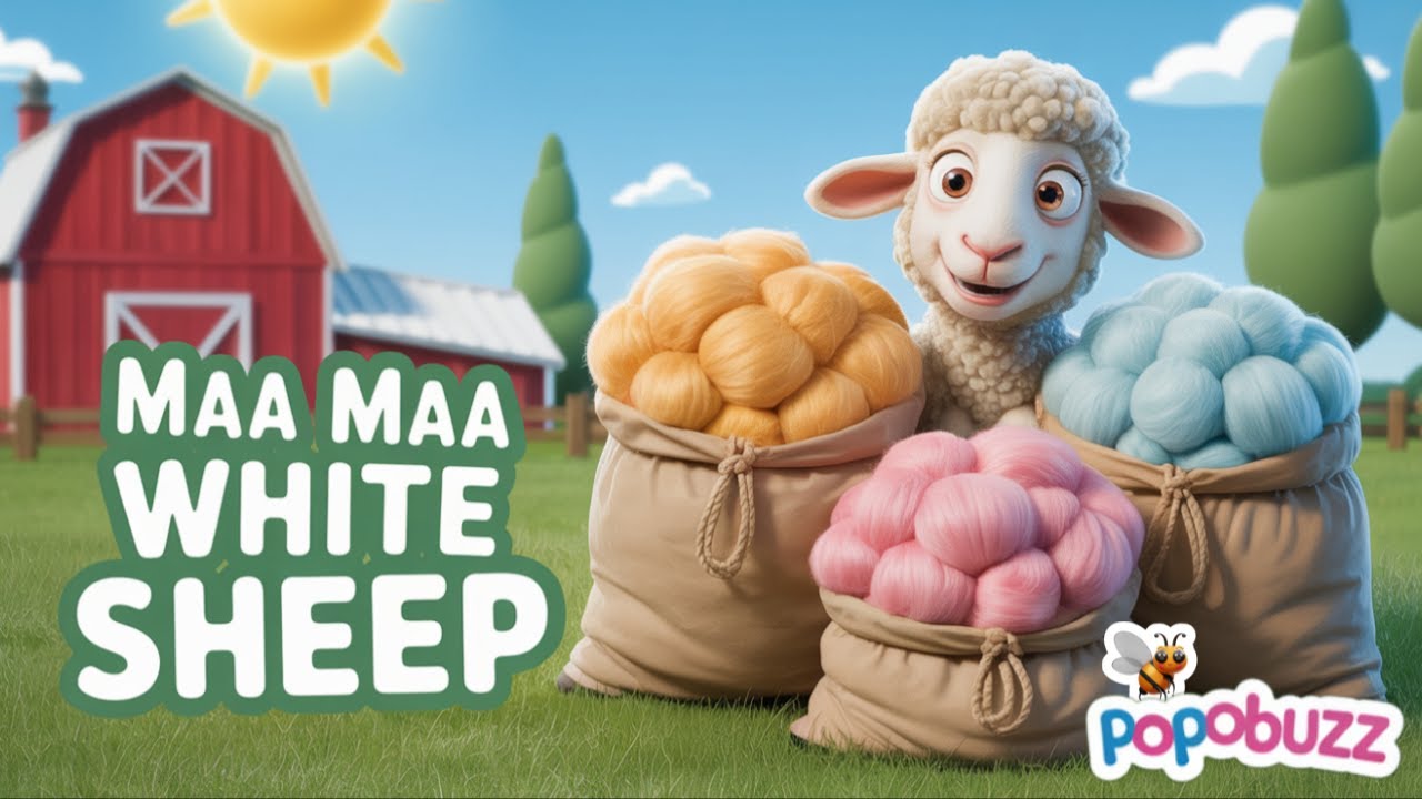 Maa Maa White Sheep | Fun Nursery Rhyme for Kids - YouTube