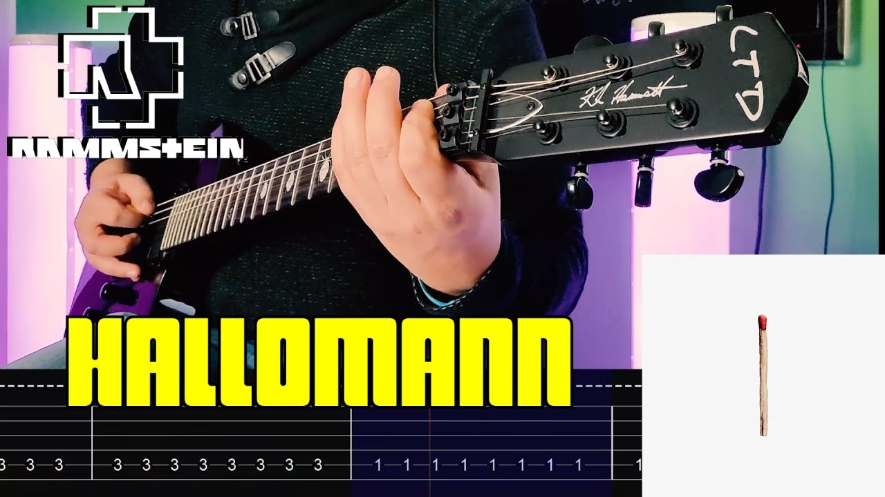 Rammstein - Hallomann |Guitar Cover| |Tab| - YouTube