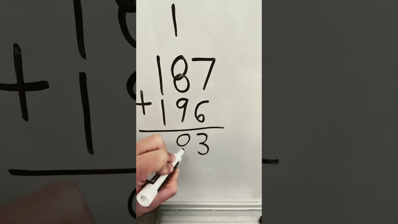 3 Digit Addition With Regrouping Example 4 20 23 YouTube 3 Digit Addition With Regrouping Example 4 20 23 YouTube
