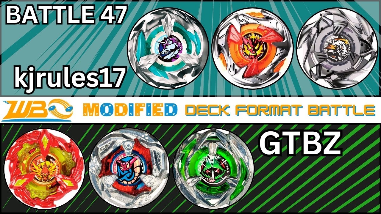 kjrules17 vs. GTBZ | WBO Modified Deck Format Battle 47 (Beyblade X ...