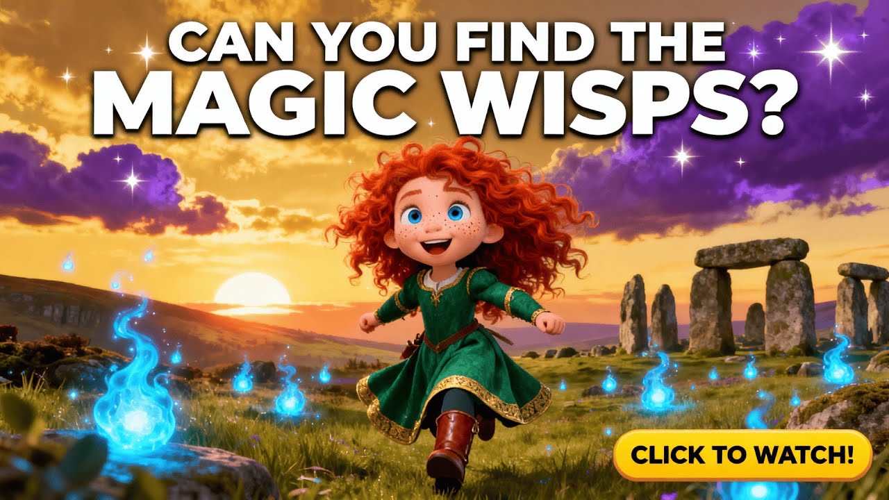 Can You Find the Magic Wisps? Be Brave Like Merida! 🏹Sing and Dance🎶 ...
