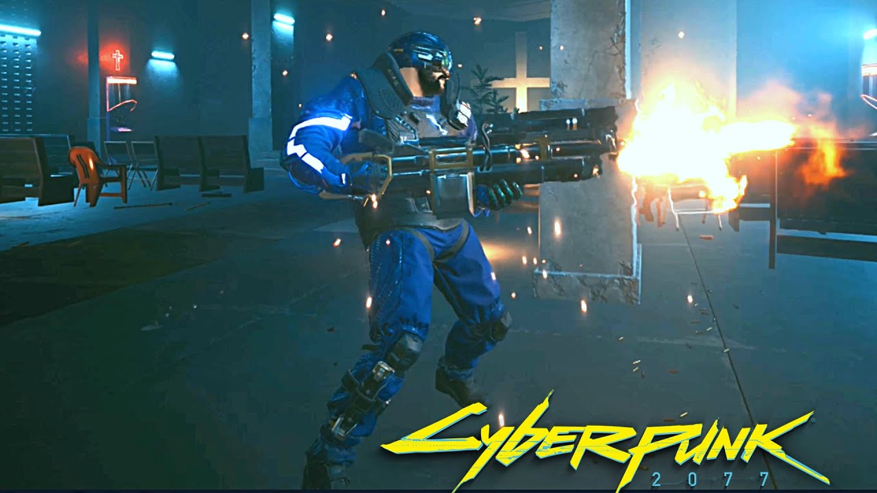 MAXTAC Heavy Gunner VS Placide | Cyberpunk 2077 - YouTube
