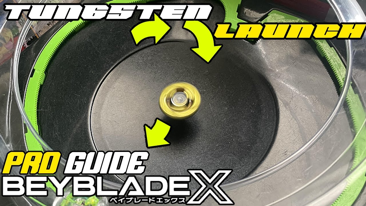 HOW TO LAUNCH BEYBLADE X SPECIAL ATTACK TECHNIQUE: TUNGSTEN LAUNCH ...