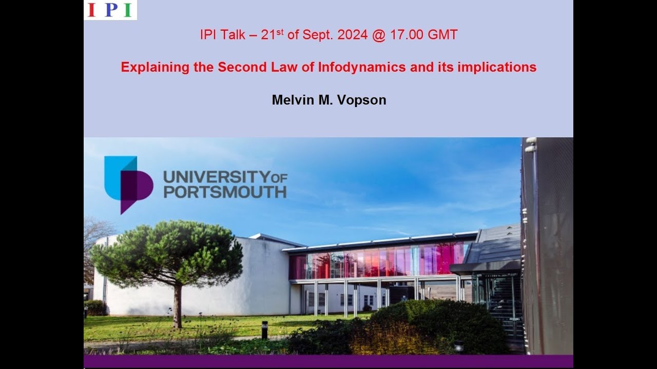 Second Law of Infodynamics and the simulated universe theory - YouTube