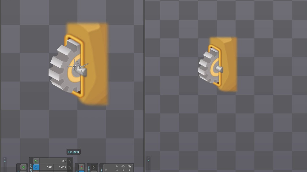 spine2d - 3d Gear animation - YouTube